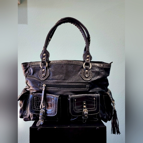 Charlie Lapson | Bags | Charlie Lapson Xl Shoulder Bag Genuine Leather ...